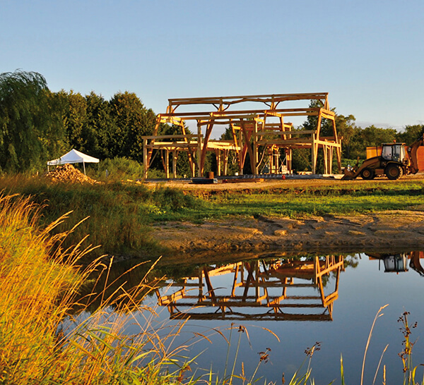 Aprendiendo timber framing con Joshua Thornton - EcoHabitar