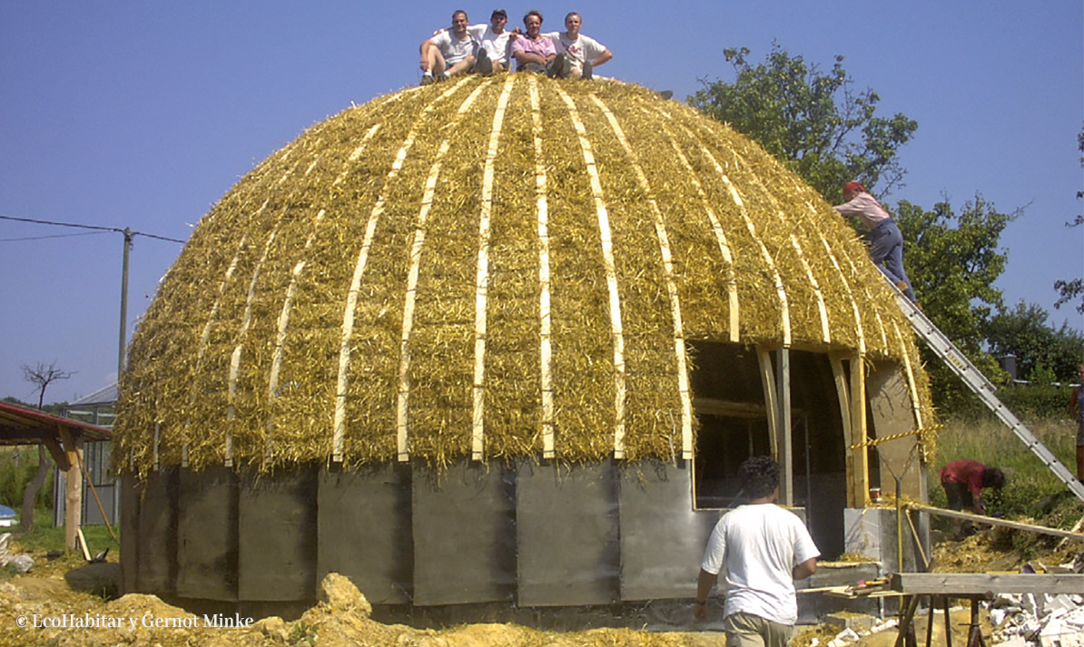 Domo de balas de paja - EcoHabitar