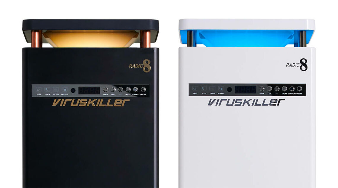 Radic8 Viruskiller filtrado de aire que mata el 99,99% de virus - EcoHabitar