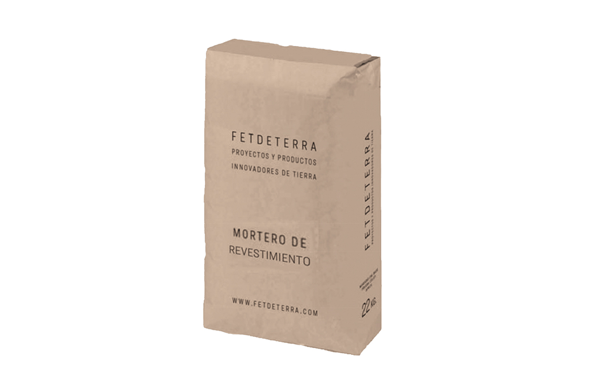 Mortero de revestimiento de Fet de Terra - EcoHabitar