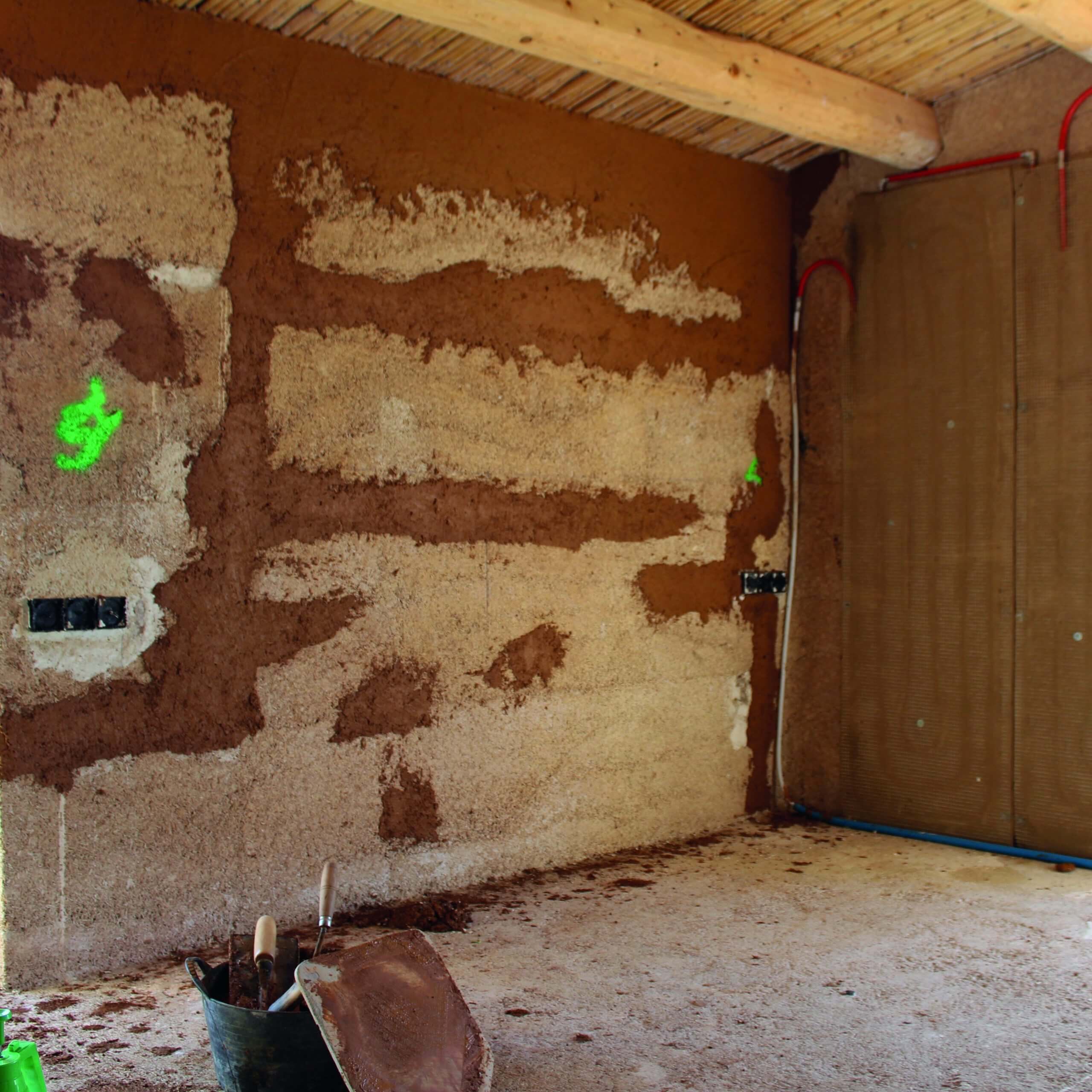 Uso de la tierra en revocos de interior - EcoHabitar